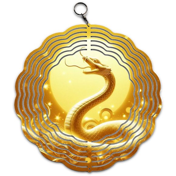 Design | Golden Snake Design Wind Spinner | Poshmark